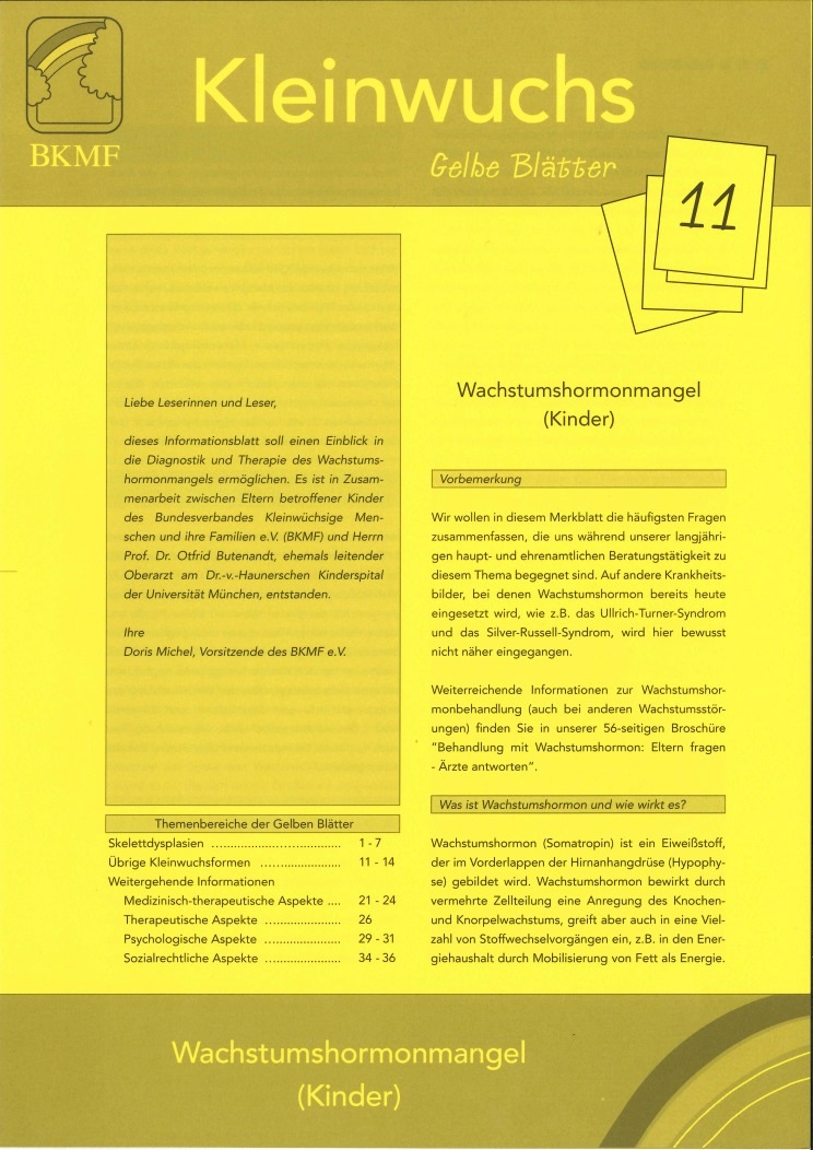 Nr. 11 - Wachstumshormonmangel (Kinder) - BKMF